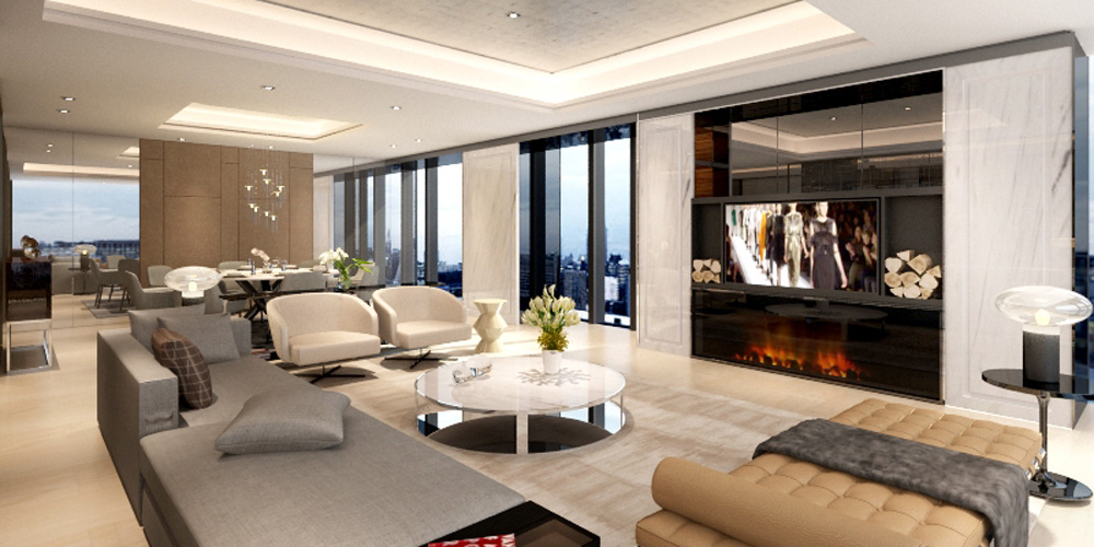 Luxury Service Apartment Interior Design – Light Palate – L2ds ...